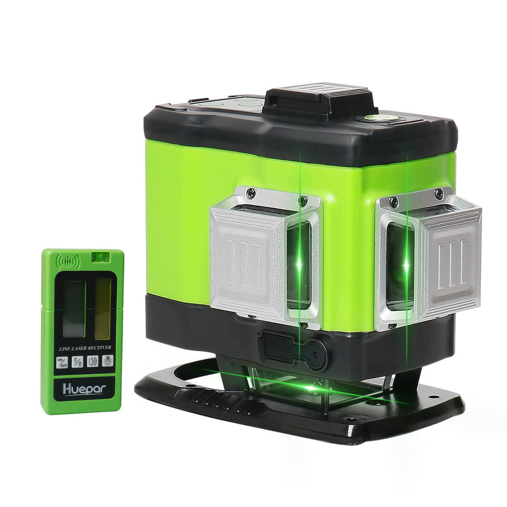Huepar 503DG - 3D Nivel láser con control remoto y estuche rígido